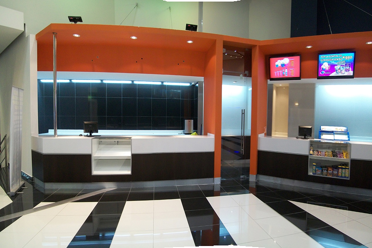 Muebles de recepcion Cineplanet portal La Dehesa, Lo Barnechea